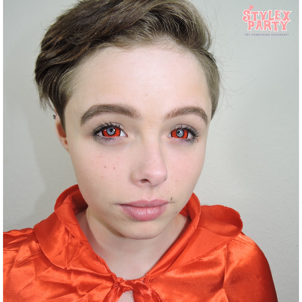 Mesmereyez Mini Sclera Red Rage Contact Lenses